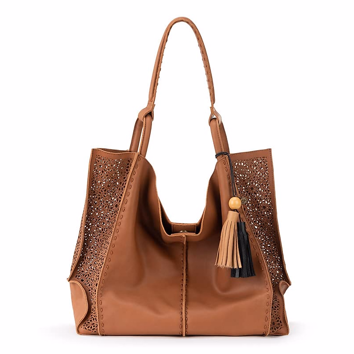 The Sak Los Feliz Large Tote Bag in Leather, Roomy, Unlined Purse with Single Shoulder Strap