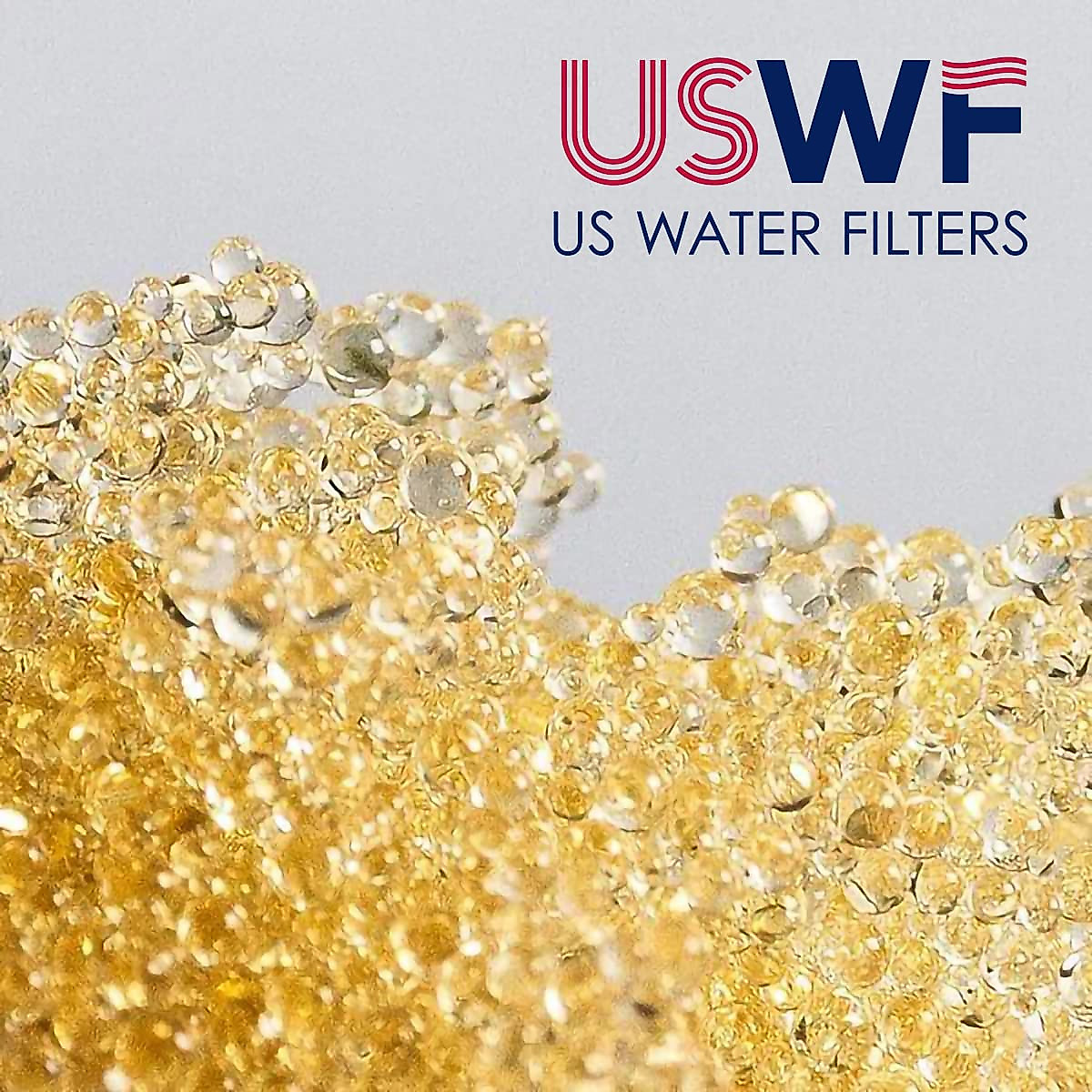 USWF-8P-12lbs Ion Exchange Water Softener Resin - 0.25 Cubic Foot - Single Bag - Ideal for Residential or Commercial Use - Reduces Soap Scum and Limescale