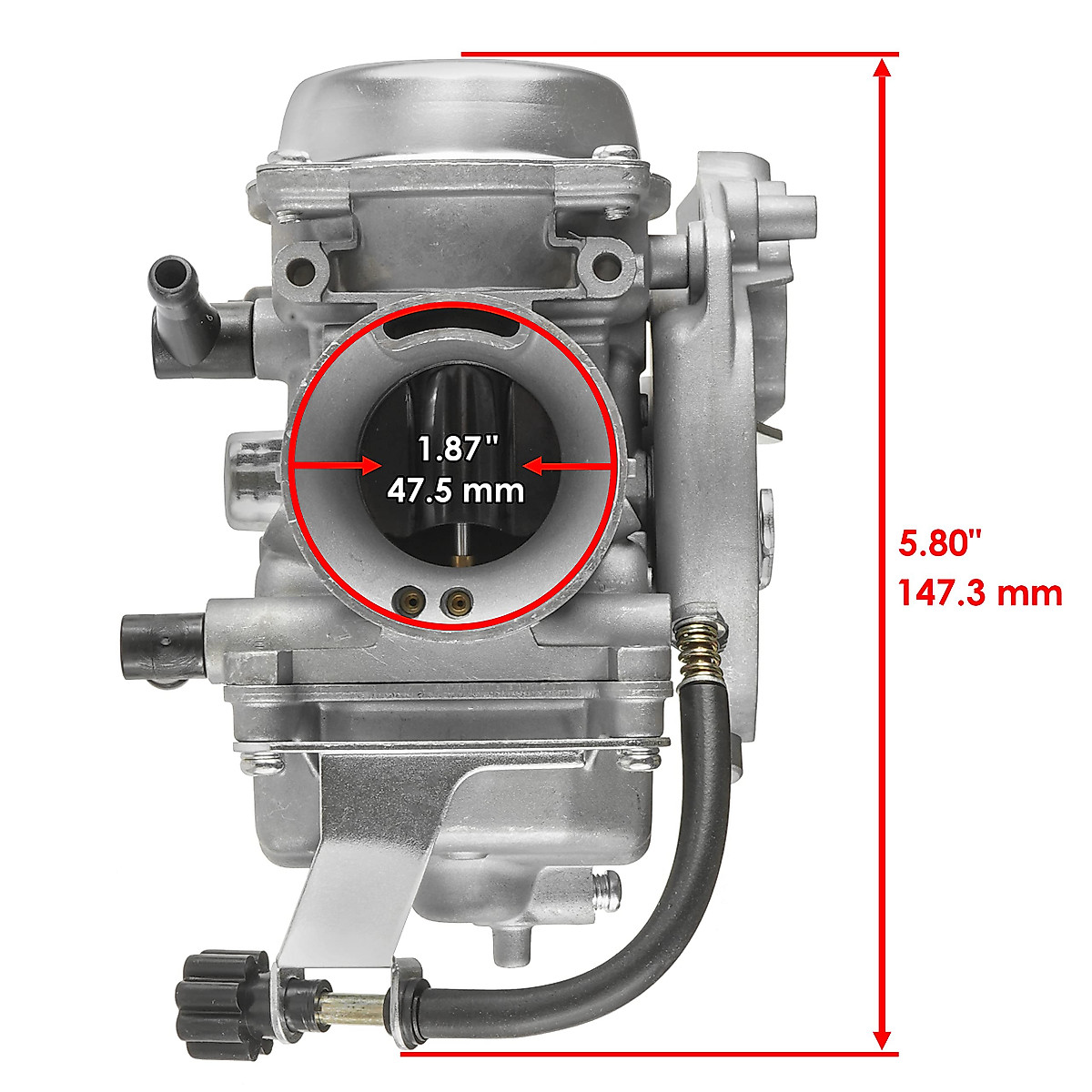 Caltric Carburetor Compatible with Kawasaki Lakota 300 Kef300A Kef 300A 1995-2000