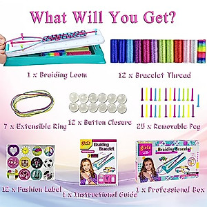Nice-live Friendship Bracelet Making Kit Toys, DIY Crafts for Girls Ages 8-12, Hottest Birthday Christmas Gifts for 6 7 8 9 10 11 12 Years Old Kids, Travel Activities Party Favor Holiday Gift Guide