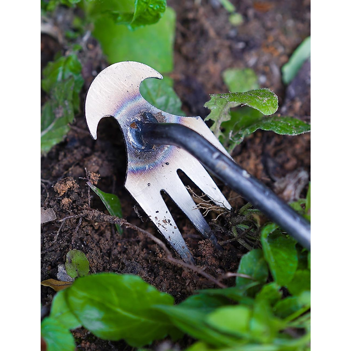 New Weeding Artifact Uprooting Weeding Tool, 16 Inch Weed Puller with 4 Teeth Manganese Steel Forged Hand Weeder, Say Goodbye to The Weeds with Weed Remover Hand Tool for Your Garden, Yard, and Farm