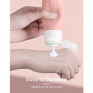 Morfone 16 Pack Travel Bottles Set for Toiletries, TSA Approved Travel Containers Leak Proof Silicone Squeezable Travel Accessories 2oz 3oz for Shampoo Conditioner Lotion Body Wash (BPA Free)