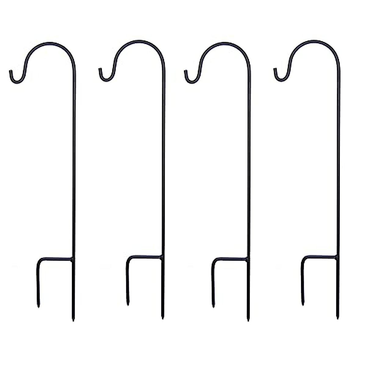 LumaBase Metal Shepherd's Hooks, 18" - Set of 4