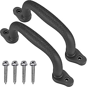 Playground Safety Handles ,Non-Slip Plastic Kids Playground Grab Handles, Hand Grip Bar for Playhouse,Treehouse, Climbing Frame, Jungle Gym,Swing Set Accessories Playset Handles, SELEWARE, 2 Pack