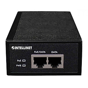 Intellinet Gigabit High-Power PoE+ Injector, 1 x 30 W, IEEE 802.3at/af Power over Ethernet (PoE+/PoE) (UK Power Cord)
