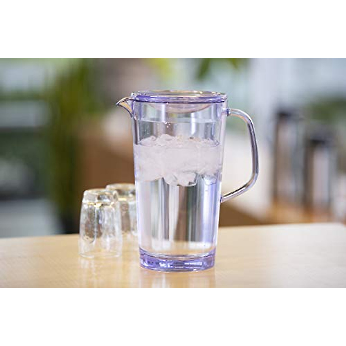 Service Ideas 10-00403-000 Cold Beverage Pitcher with Lid, 64 Ounces, 1.9 Liter, BPA-free, Stanley Commercial, Clear