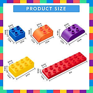 JOYIN 180 Pcs Kids Building Blocks Kit, Toddler Basic Blocks Set, Large Giant Big Classic Regular Bricks Toys Game for Preschool Ages 2-5 Years Old Boys Girls Christmas Birthday Gift