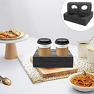 BESPORTBLE 4pcs Drink Cup Holder 6 Cup Carrier Takeout Cup Holders Drink Carry Holder Cup Holders for Drinks Coffee Cup Carrier Cup Stand Coffee Cup Holders Mala Tang Shelf Pearl Cotton