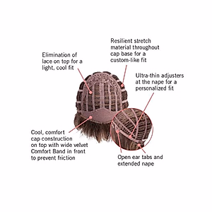 Bundle - 3 Items: Flirty Flip Wig by Hairdo, Christy's Wigs Q & A Booklet & Wide Tooth Comb - Color: SS1488