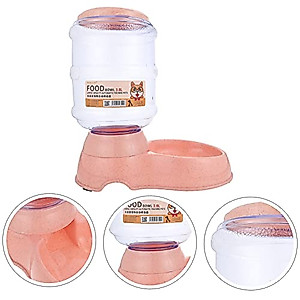 Ipetboom Automatic Gravity Dog Feeder Automatic Pet Feeder Food Dispenser: Dog Cat Dry Food Dispenser Dog Food Bowls Pet Feeding Container for Cats Dogs and Other Animals Dog Automatic Water Bottle