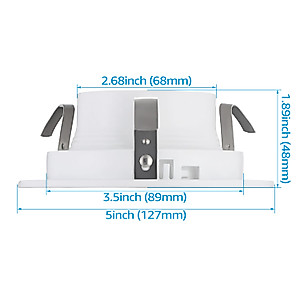TORCHSTAR 12-Pack 4 Inch Classic White Recessed Light Trim, Metal Can Light Trim, Step Baffle with Ring, Fit Halo/Juno Remodel Recessed Housing, 4 Inch Light Trim for PAR16, PAR20, R20, White