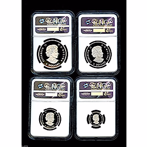 2015 Canada 4 Coin Silver Proof Bald Eagle Set UCAM Red Label NGC PF70