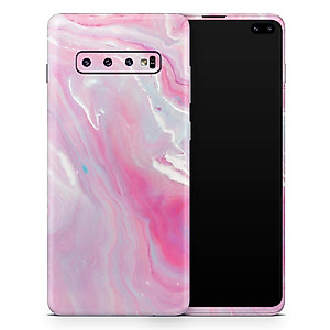DesignSkinz Marbleized Pink Paradise V8 Protective Vinyl Decal Wrap Skin Cover Compatible with The Samsung Galaxy S20 (Screen Trim & Back Glass Skin)