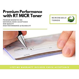 RT 58A MICR Ink Compatible Replacement for HP CF258A 58X CF258X | Works with HP Printers M404dn M404dw M404n MFP M428fdn M428fdw Check Printer Toner Cartridge (with Bypass Chip)