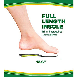 Dr. Scholl’s Sport Insoles Superior Shock Absorption and Arch Support to Reduce Muscle Fatigue and Stress on Lower Body Joints (for Men's 8-14, also available for Women's 6-10), 1 Pair