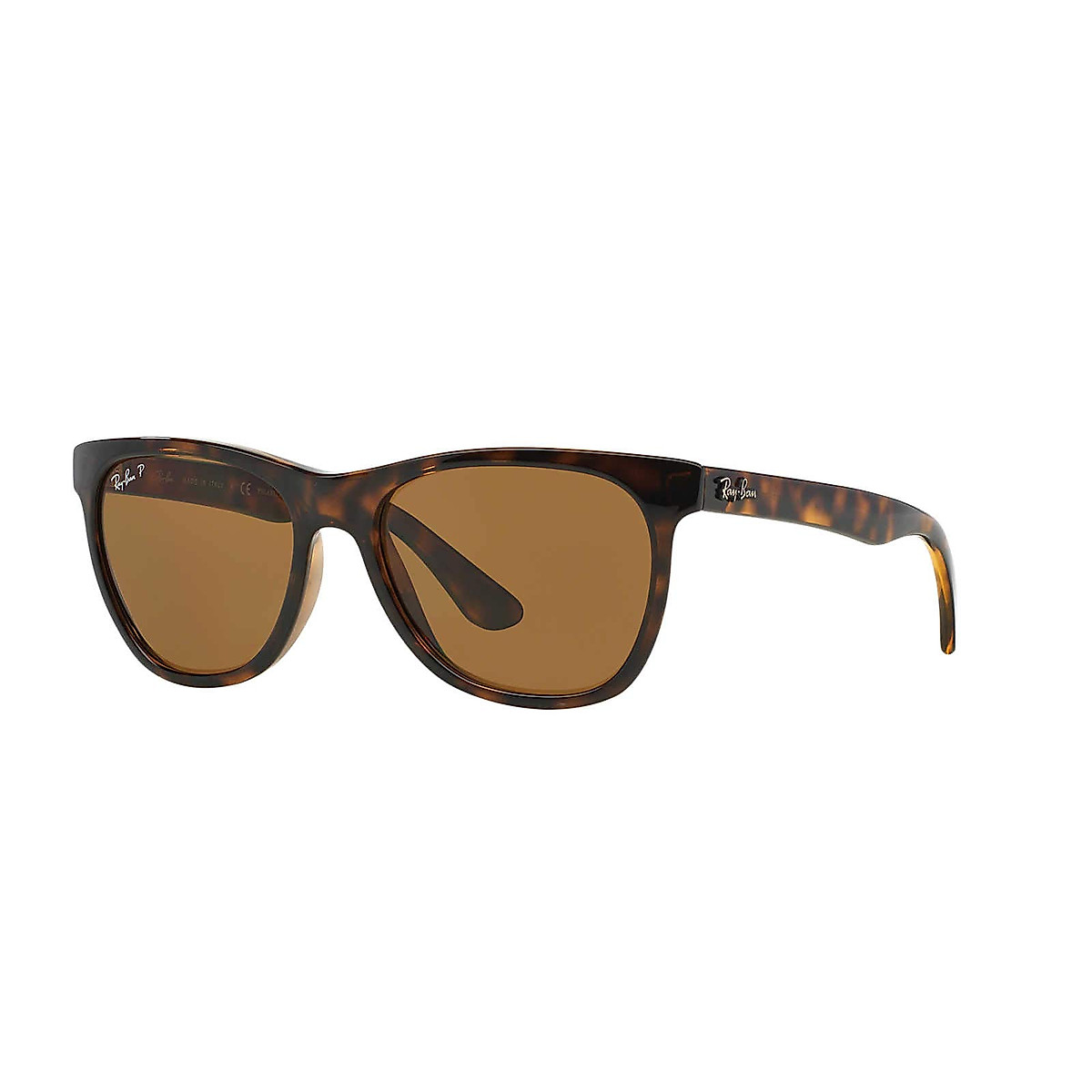 Ray-Ban RB4184 Square Sunglasses, Light Havana/Polarized Brown, 54 mm