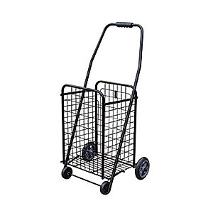 SDGH Folding Shopping Cart, Stair Climbing Cart Trolly Grocery Laundry Utility Cart with Wheel Removable Waterproof Canvas Bag (Color : D)