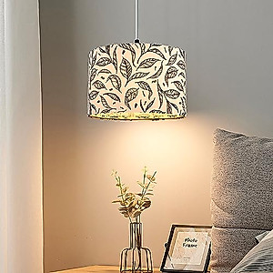 AXNAU Plug in Pendant Light, Hanging Light with Plug in Cord with Dimmable Switch, Hanging Lamp with 15 ft Cord, Pendant Light Fixture for Bedroom Kitchen Island Living Room (Bulb Included)