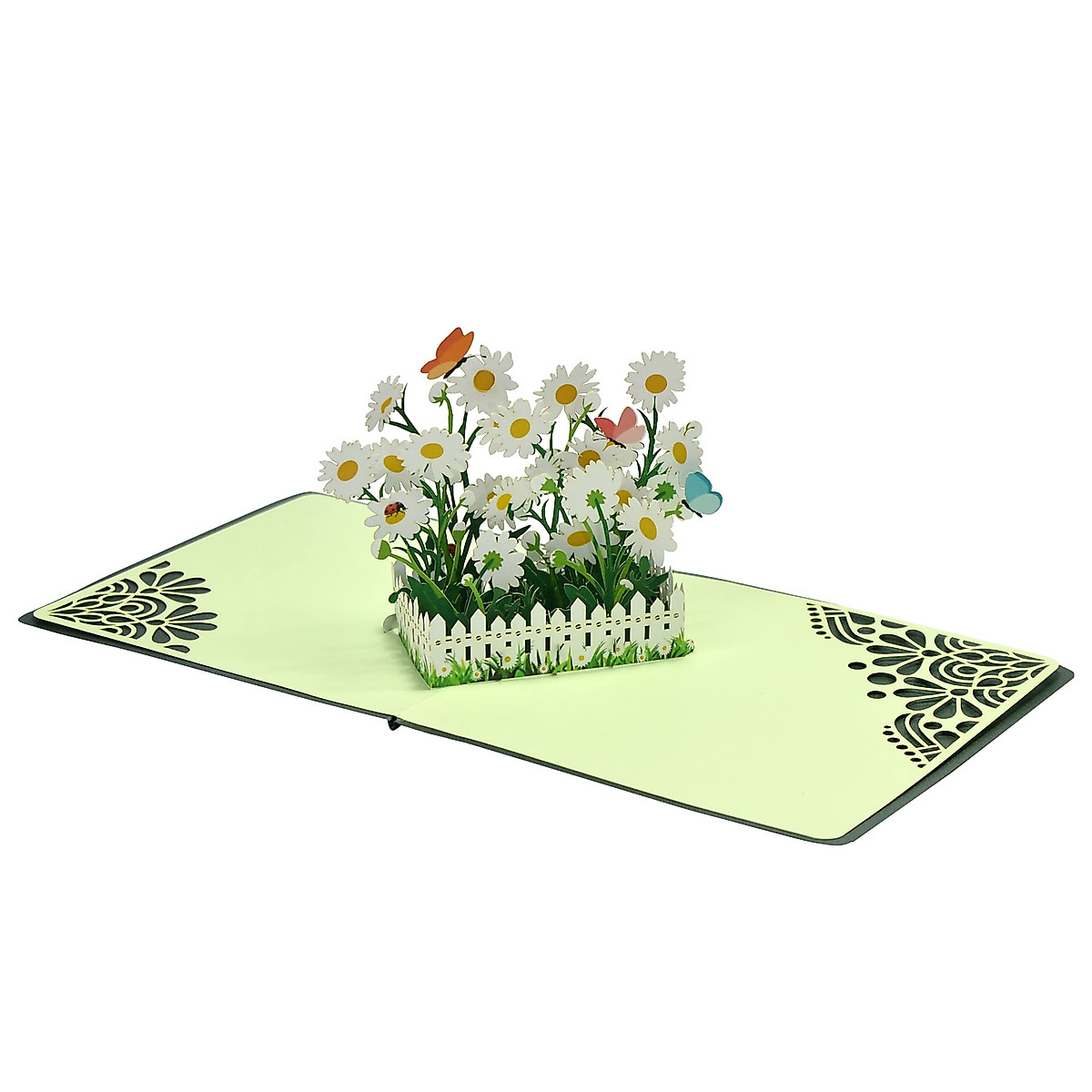 CUTPOPUP Mothers Day Card Pop Up, Birthday 3D Greeting Card (Daisy Flowers)