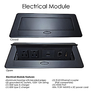 SKUTCHI DESIGNS INC. 12' Modular Arc Boat Conference Table with Data and Electric | Harmony Series | 12 Person Table | White
