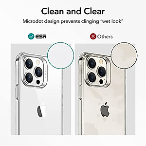 ESR Clear Case Compatible with iPhone 14 Pro Max Case, Shockproof Thin Silicone Cover, Yellowing-Resistant Slim Transparent TPU Phone Case, Project Zero Series, Clear
