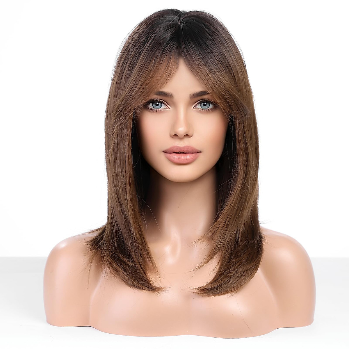 HAIRCUBE Layered Wigs for Women Synthetic Wig