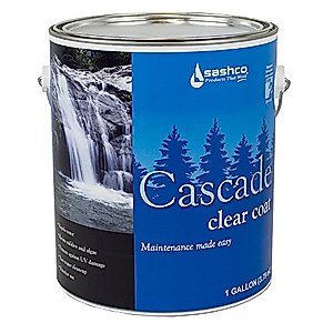 Sashco Cascade Exterior Weather Repellent, 1 Gallon Pail, Semi-Gloss Clear (Pack of 1) (63004)