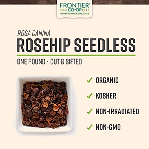Frontier Co-op Organic Cut & Sifted Seedless Rosehips 1lb