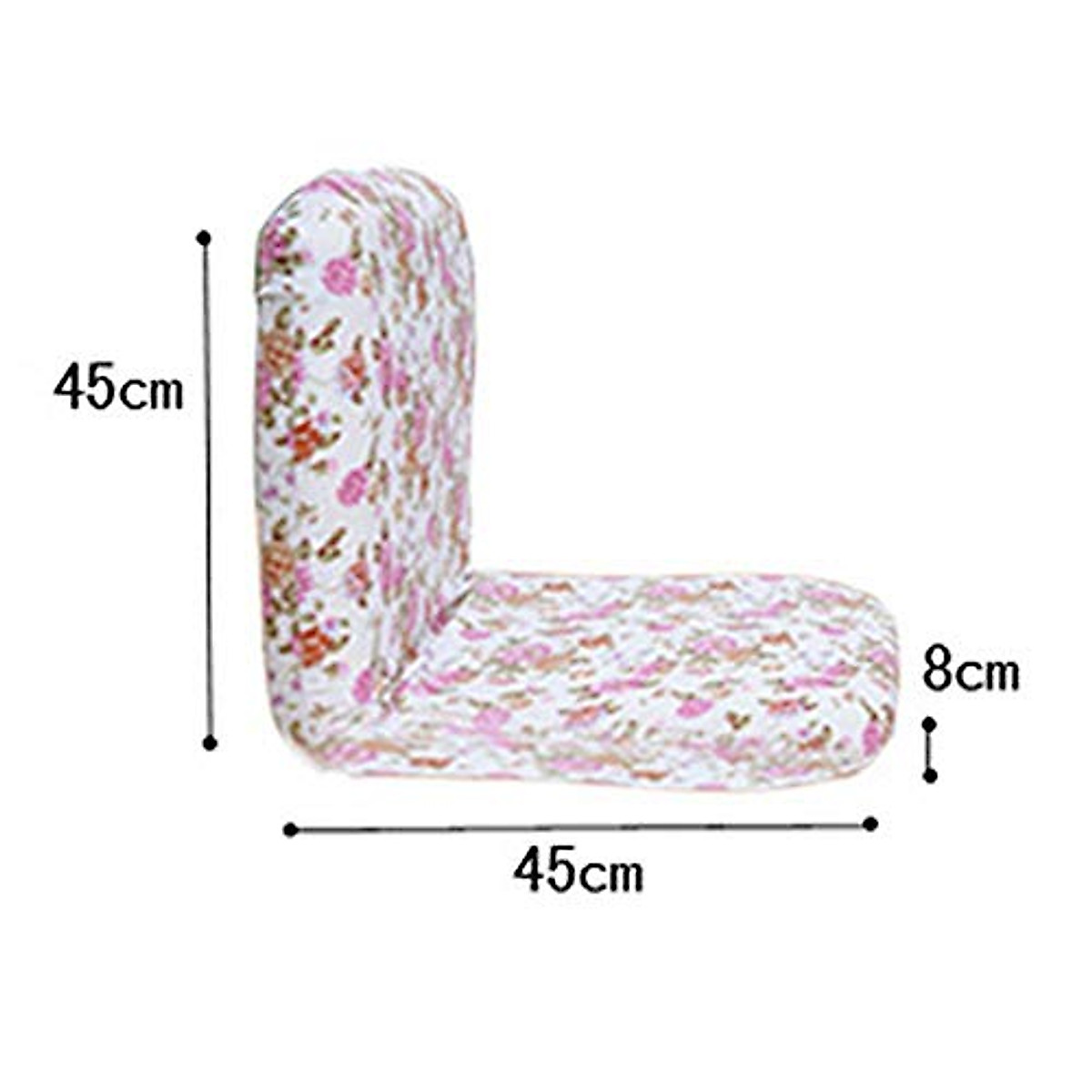 LLLY Lazy Sofa -Adjustable Floor Sofa Chair, Multiangle Padded Floor Chair, Cushioned Back Support Versatile (Color : Gray)