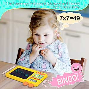 Math Games with LCD Writing Tablet,Calculator Games for Kids,Math Toys with Addition, Subtraction, Division and Multiplication Game,Math Manipulatives Gifts for Boys Girls Age 3+
