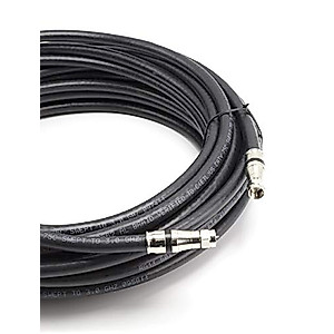 THE CIMPLE CO 3 Feet - RG-11 Coaxial Cable F Type Cable High Definition with RG11 Coax Compression Connectors - (Black)
