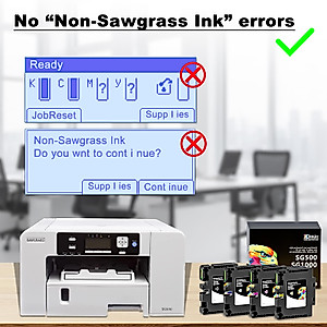 Xcinkjet New Sublimation Ink Cartridge Compatible with Sawgrass Virtuoso SG500 SG1000 Printers(1 Black, 1 Cyan, 1 Magenta, 1 Yellow, 4-Pack)