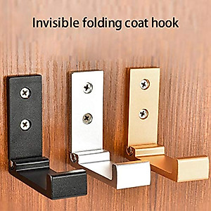 Aluminum Alloy Heavy Duty Hanger, Wall Mounted Clothes Handbag Hanging Rack Towel Coat Robe Hook