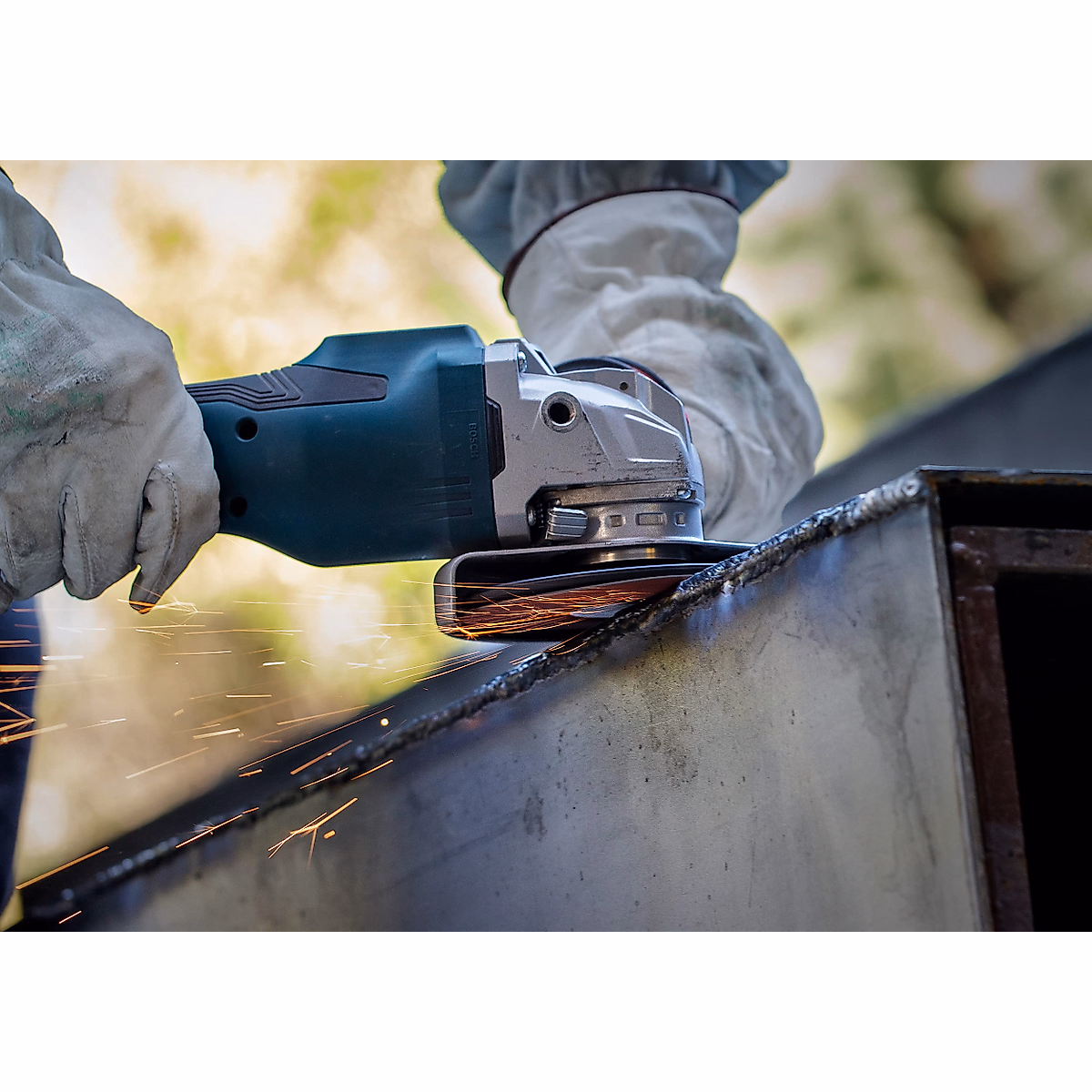 Bosch Professional 2608621819 25-Piece Prisma Ceramic Fibre Sanding Disc R782 (Metal and Stainless Steel, Ø 100 mm, grit G120, Accessories for Angle Grinders)