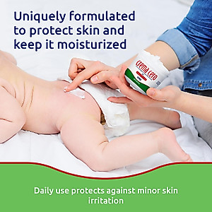 Crema Cero Diaper Rash Cream for Baby With Zinc Oxide and Aloe Vera – High-Strength Diaper Cream for Quick Relief and Protection – Hydrating and Soothing Baby Balm – Aloe Vera 3.9 oz