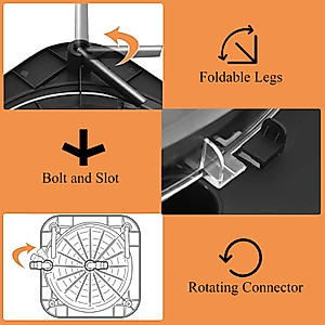 Goplus Solar Dome Swimming Pool Heater Above Ground, Inground Pool Warmer Equipment w/Hose Connector for Home Outdoor