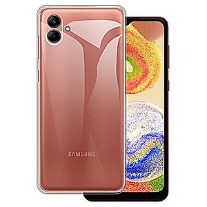 for Samsung Galaxy A04 4G A045F A045M Ultra Thin Phone Case, Gel Pudding Soft Silicone Phone Case for Galaxy A04 4G 6.50 inches (Transparent)