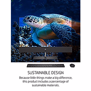 HP Pavilion 31.5 inch All-in-One Desktop PC, Intel Core i5-12400T Processor, Intel UHD Graphics, 16 GB RAM Memory, Windows 11 Home Operating System (32-b0010, Sparkling Black)