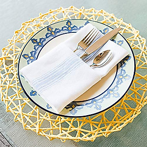 GREEN LIFESTYLE 12 Pack Kitchen Towels 15x25-100% Natural Cotton Dish Cloths, Reusable Cleaning Rags, Super Absorbent, Machine Washable Kitchen Towel Set