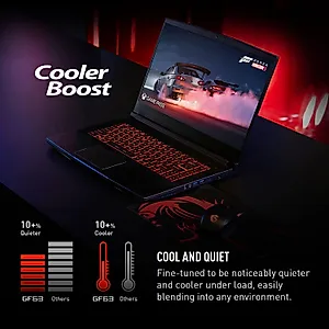 MSI Thin GF63 Gaming Laptop, 15.6" 144Hz FHD Display, 12th Gen Intel Core i5-12450H, NVIDIA GeForce RTX 4050, 16GB RAM, 1TB PCIe SSD, Webcam, Backlit KB, Wi-Fi 6, Windows 11 Home