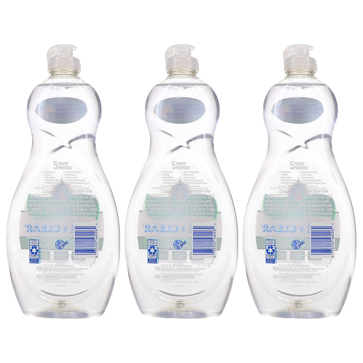 Palmolive Pure plus Clear Ultra Concentrated Dish Liquid, 20 Ounce, Pack of 3