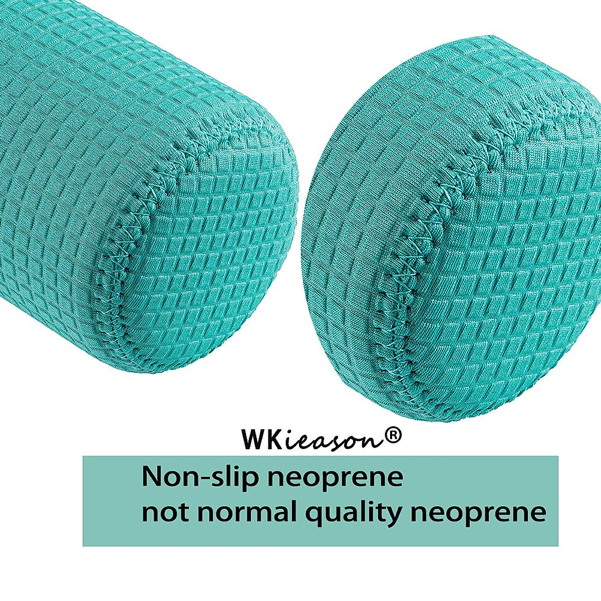 WKieason 12oz Standard Can Sleeves Insulators Sleeves Standard Can Covers 12OZ Beer Bottle Sleeves Coolers Holder Non-slip Neoprene Can Coolier Sleeves 4PC Pack (Green/Light blue/Grey/Black)