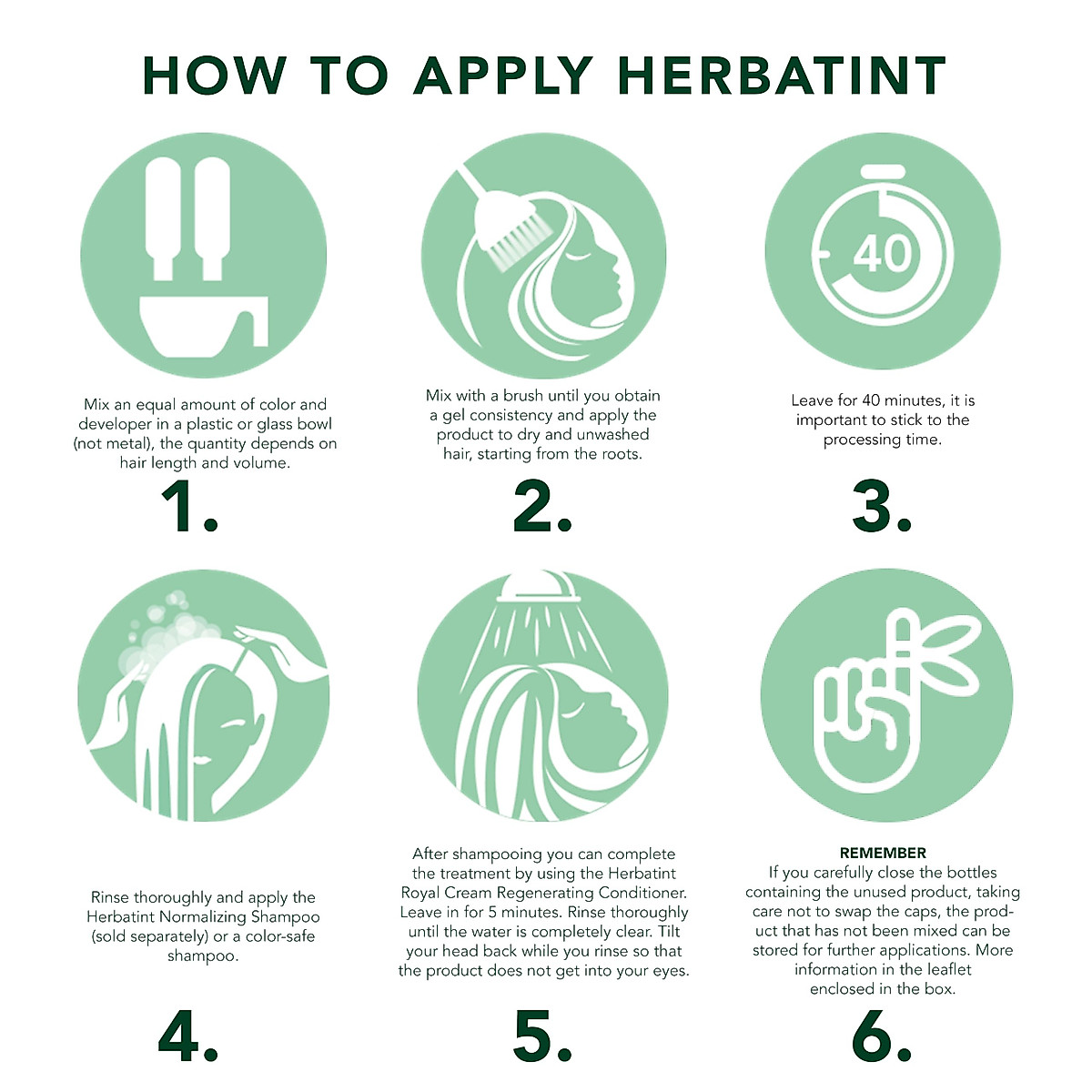 Herbatint Permanent Haircolor Gel, 6N Dark Blonde, Alcohol Free, Vegan, 100% Grey Coverage - 4.56 oz