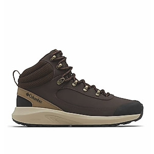 Columbia Men's Trailstorm Peak Mid Hiking Shoe, Cordovan/Black, 10