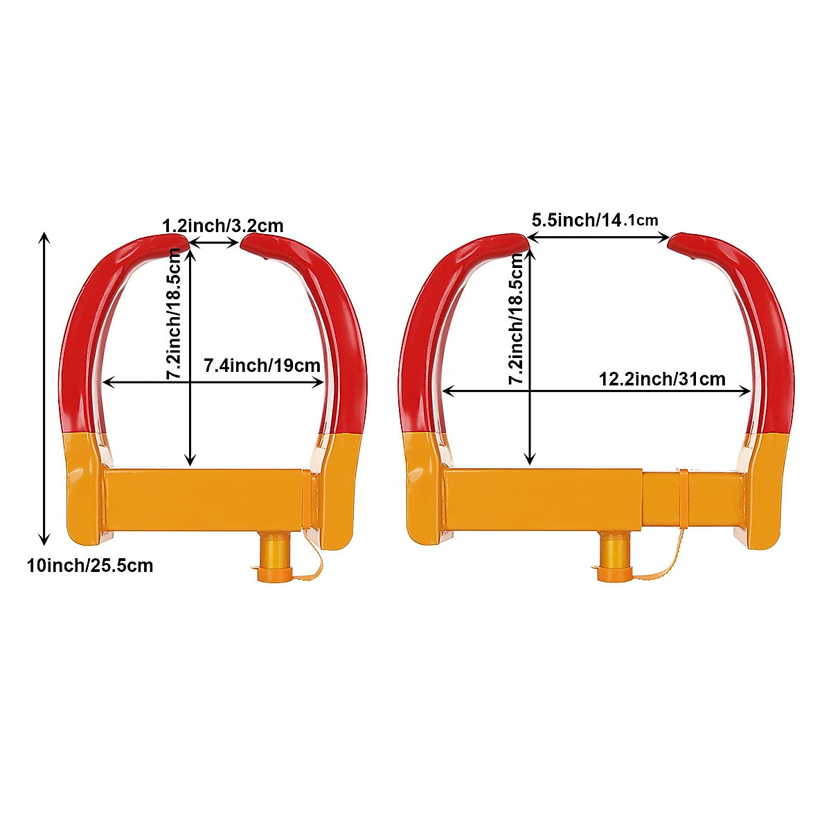 FVIEXE Trailer Wheel Locks Tire Locks Anti Theft for Trailers Cars Tires Boot Lock Clamp