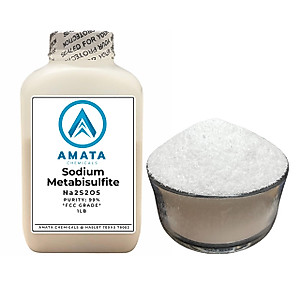 Sodium Metabisulfite (Na2S2O5) - Purity 99% - FCC Grade (2 Pack (2lbs))