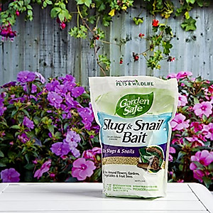Garden Safe Slug & Snail Bait, Kills Slugs & Snails Within 3 to 6 Days, For Lawn and Garden, Can Be Used Around Pets and Wildlife, 2 lb