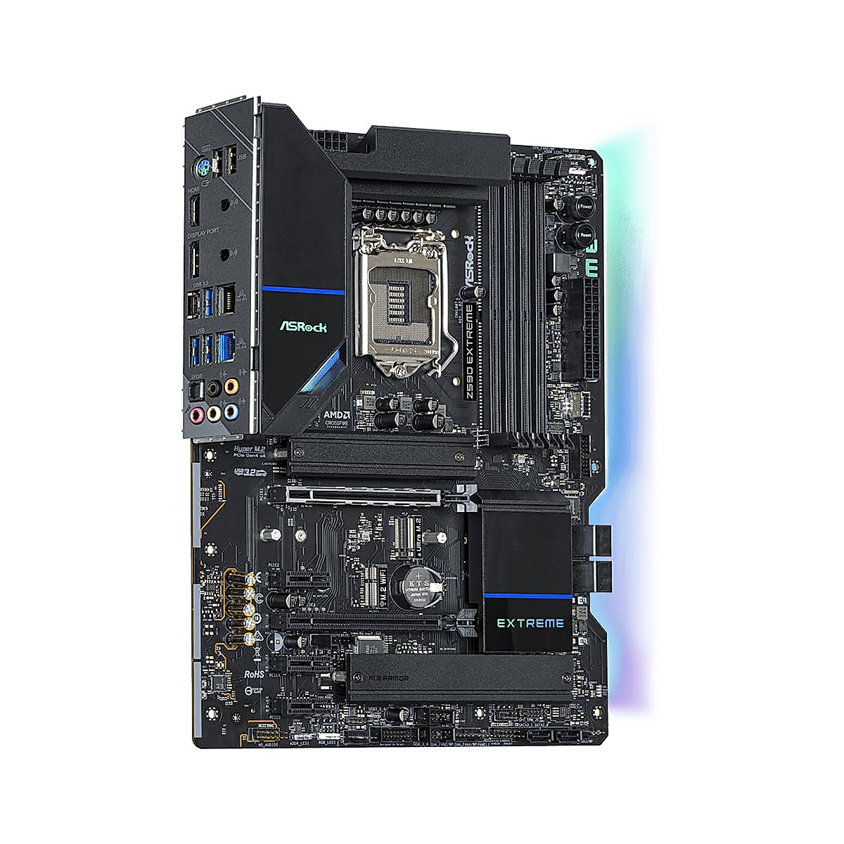 ASRock Z590 Extreme Compatible Intel 10th and 11th Generation CPU (LGA1200) with Z590 Chipset ATX Motherboard