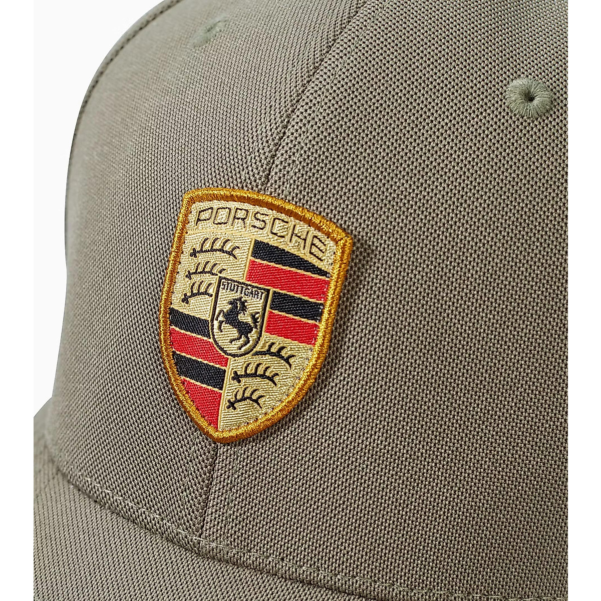 Porsche Grey Green Flexfit Baseball Cap