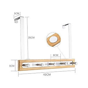 KXDFDC Metal Decorative Over Door 5 Hook Metal StorageCoats, Hoodies, Hats, Scarves, Purses, Leashes, Bath Towels, Robes
